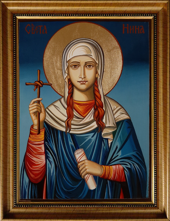 Saint Nina Equal-to-the-Apostles Icon – Enlightener of Georgia – Hand ...